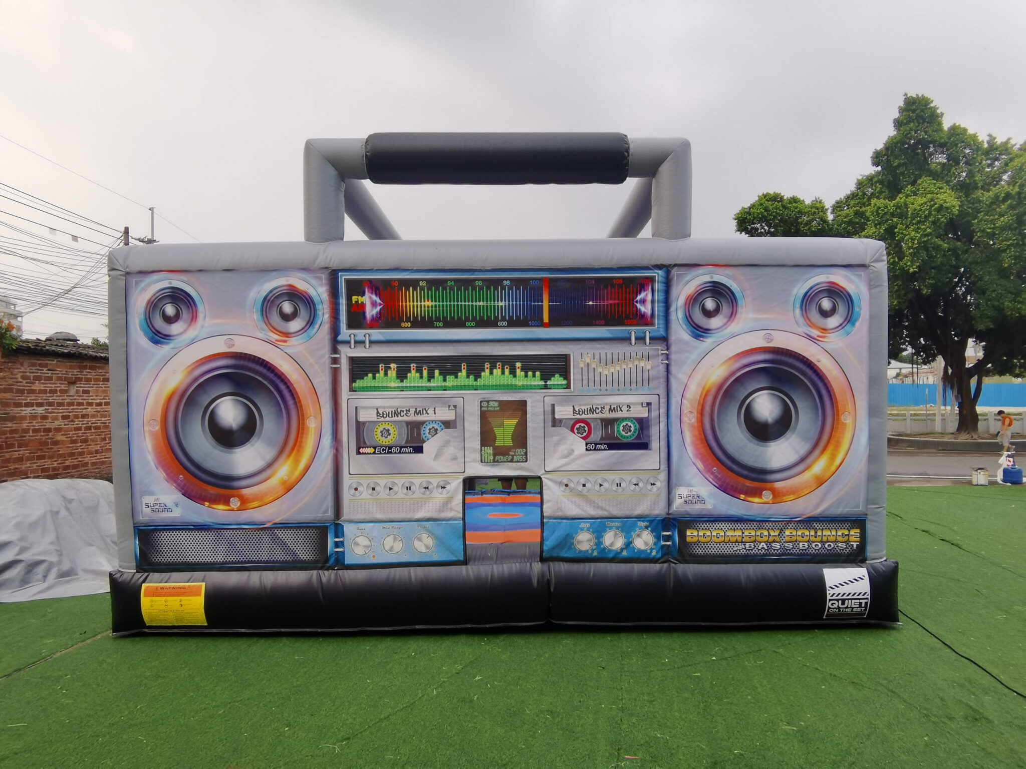 Inflatable Boombox Bounce House - Quiet on Set